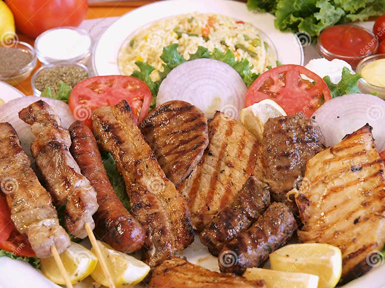 Greek food stock photo. Image of still, horizontal, barbecue - 11136824