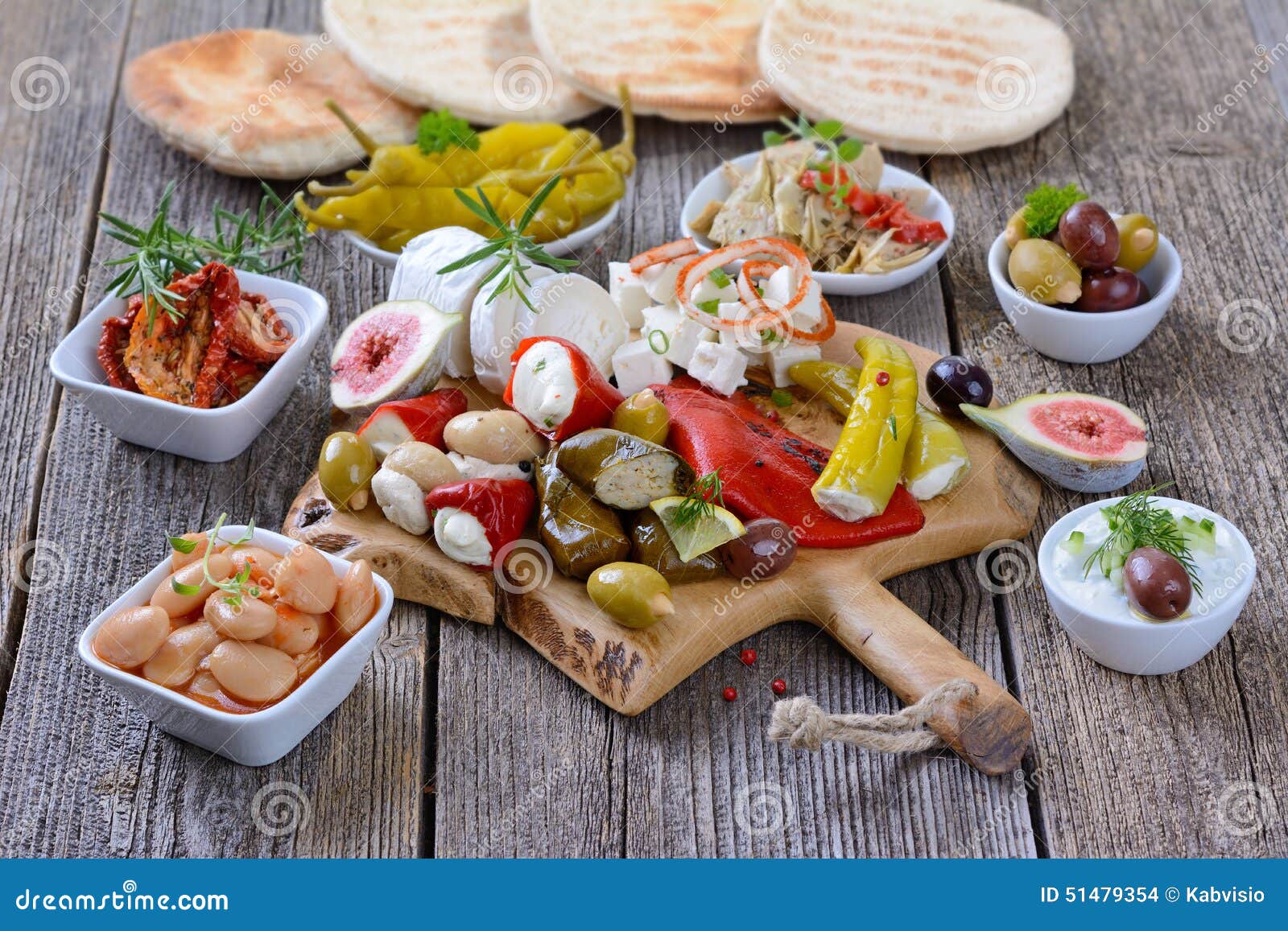 Greek food stock photo. Image of meal, cold, greek, herb - 51479354