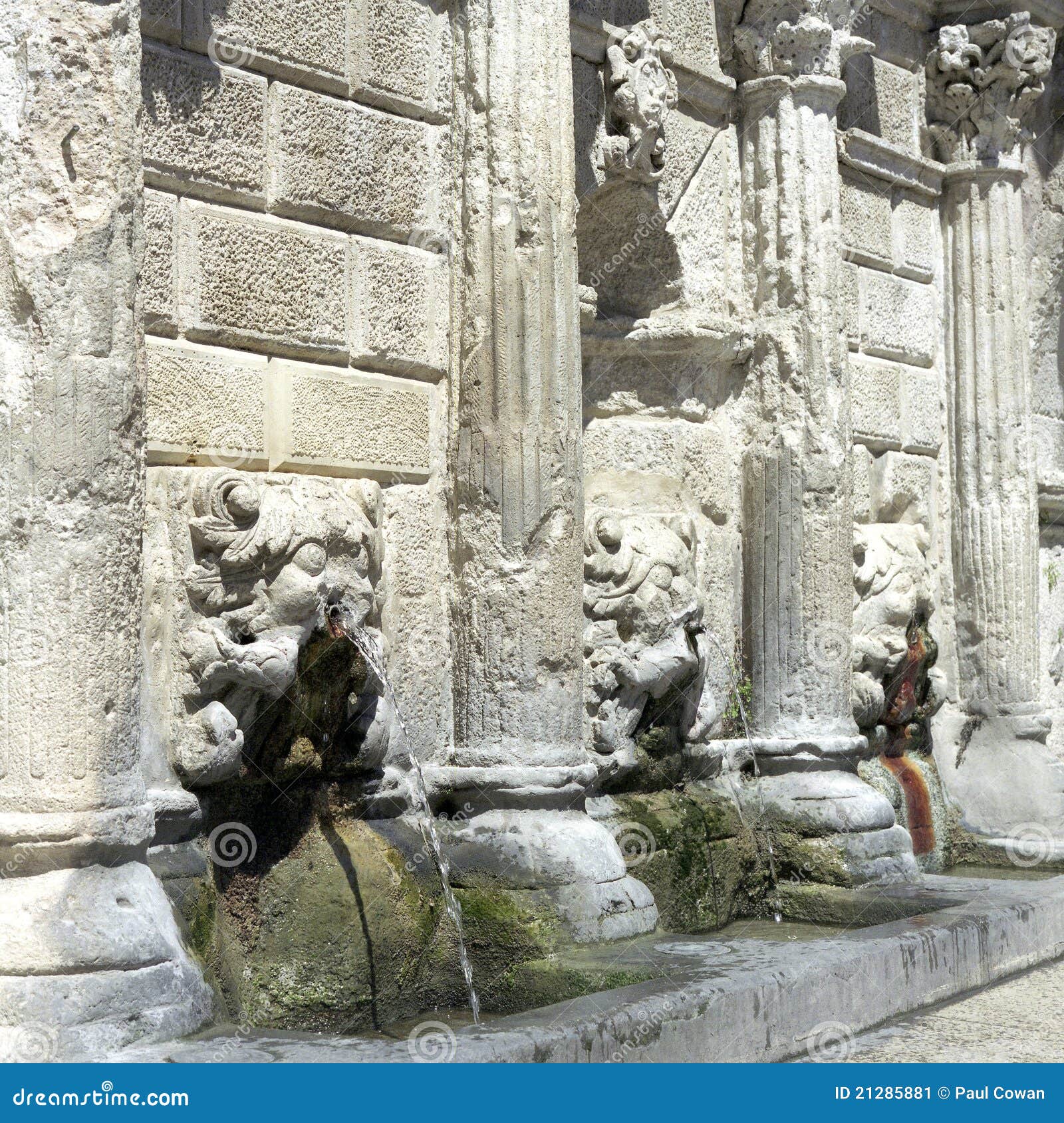 Greek fountain stock image. Image of architectural, detail - 21285881