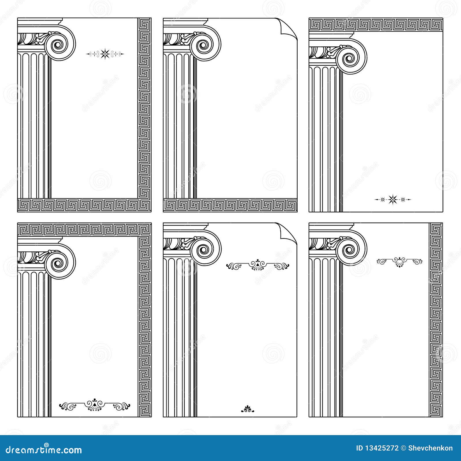 Greek Frame Vector Illustration | CartoonDealer.com #13425272
