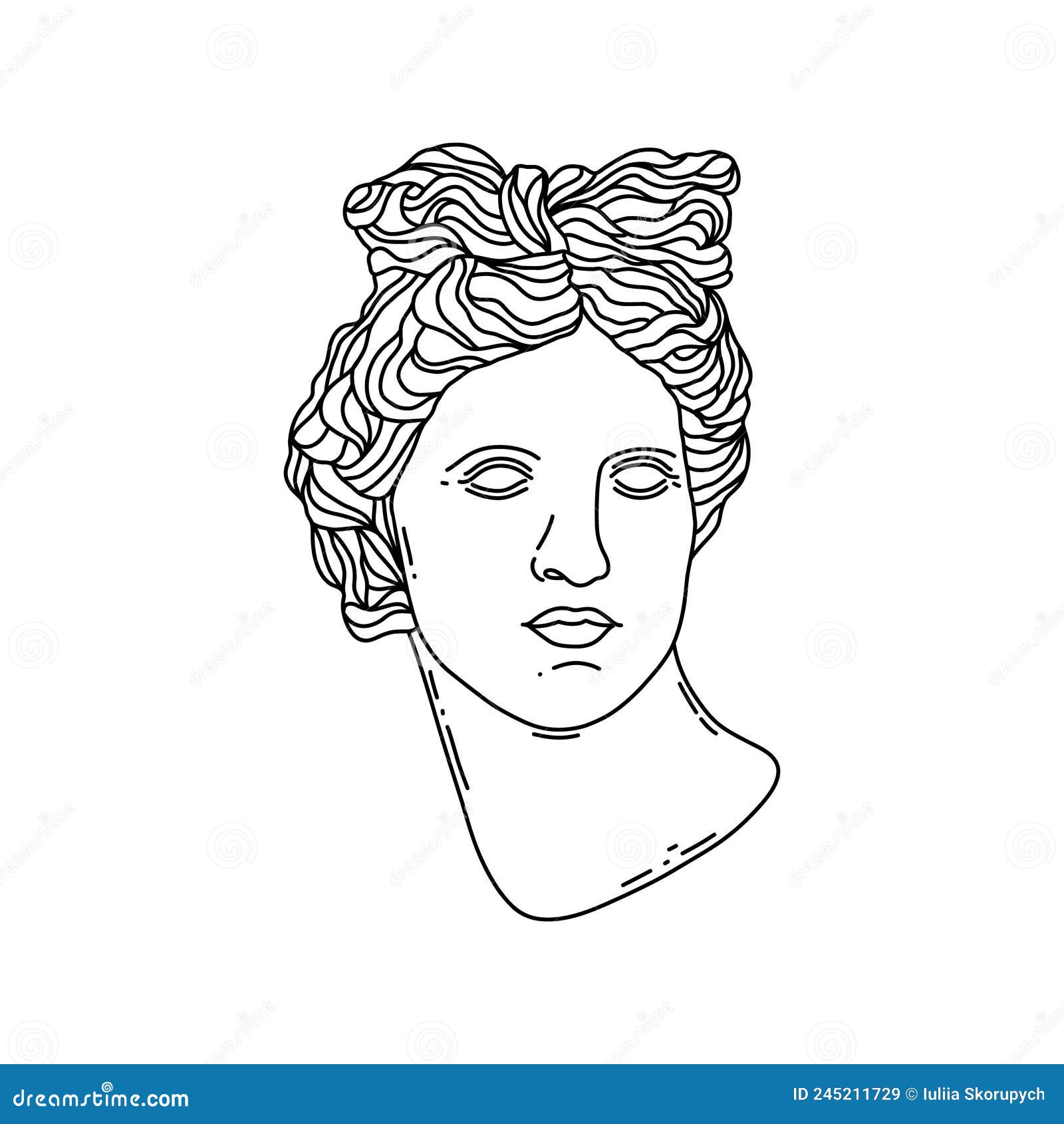 Greek God Apollo In Doodle Style Cartoon Vector | CartoonDealer.com ...