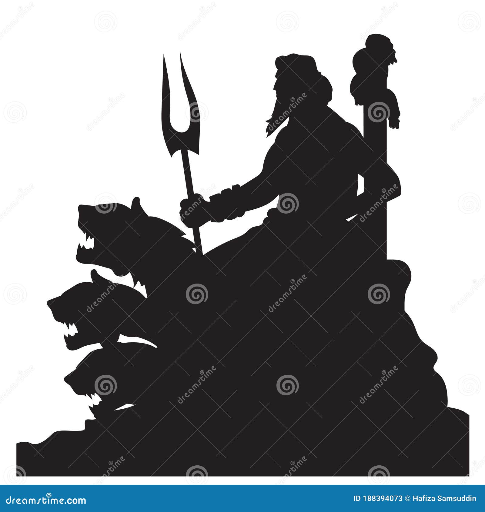 Greek God Hades. Vector Illustration Decorative Design Stock Vector ...