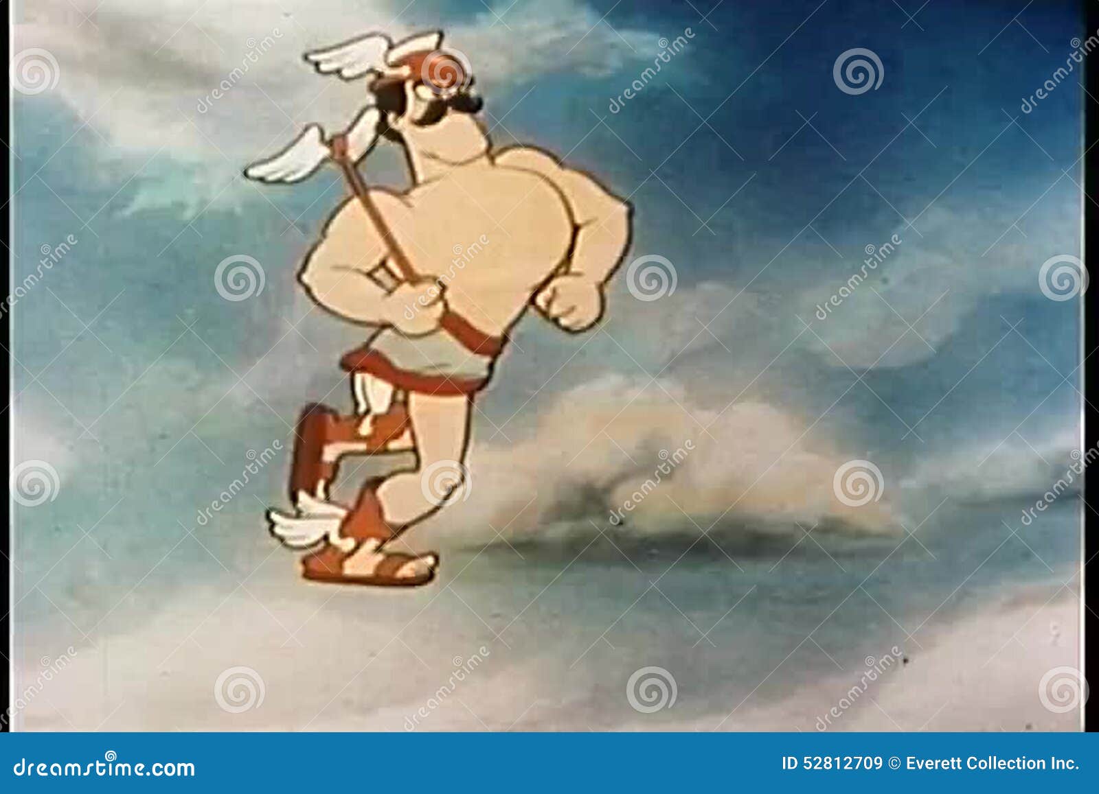 Greek God Mercury Running in the Sky Stock Video - Video of humor ...