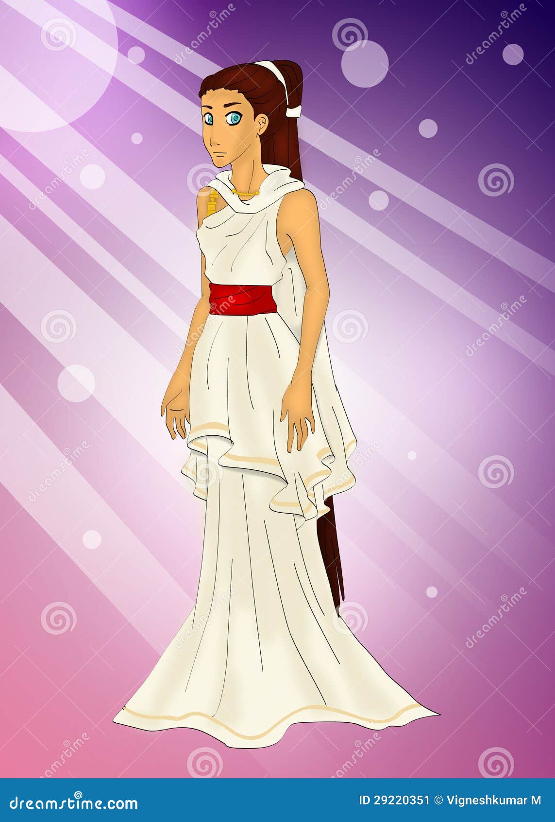 Greek Goddess stock illustration. Illustration of figure - 29220351