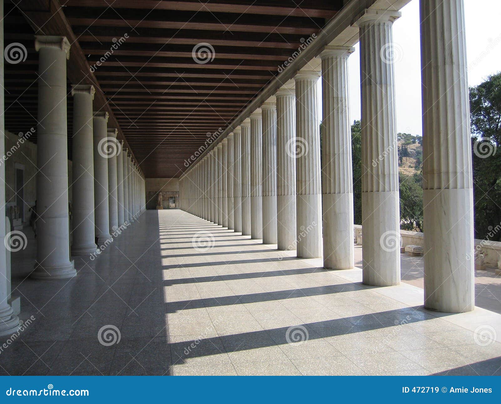 Greek Hall stock image. Image of architecture, ancient - 472719