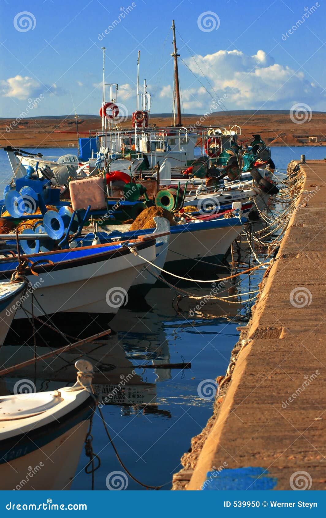 Greek Harbor stock photo. Image of harbor, float, dock - 539950