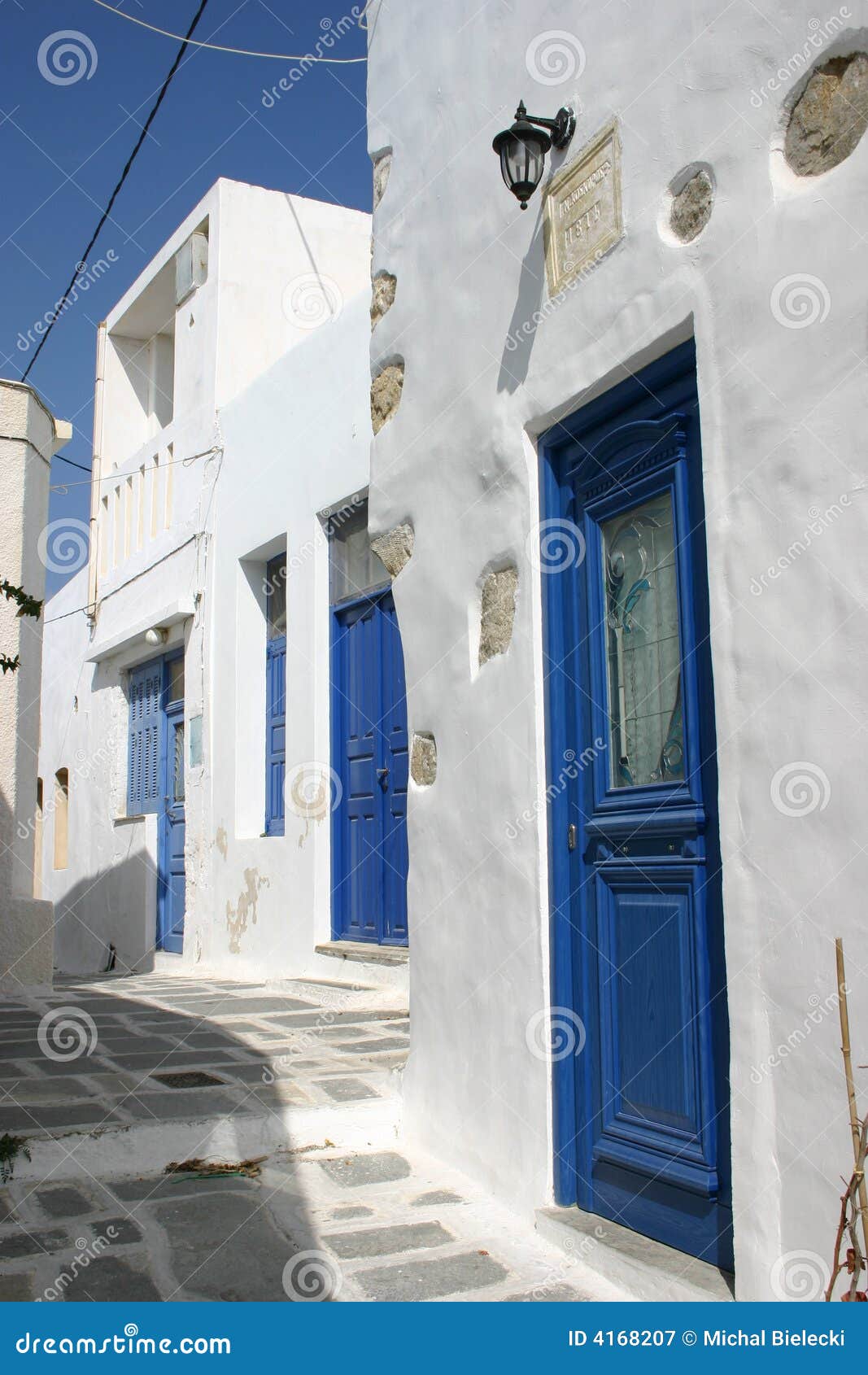 GREEK HOUSE stock image. Image of travel, home, greece - 4168207