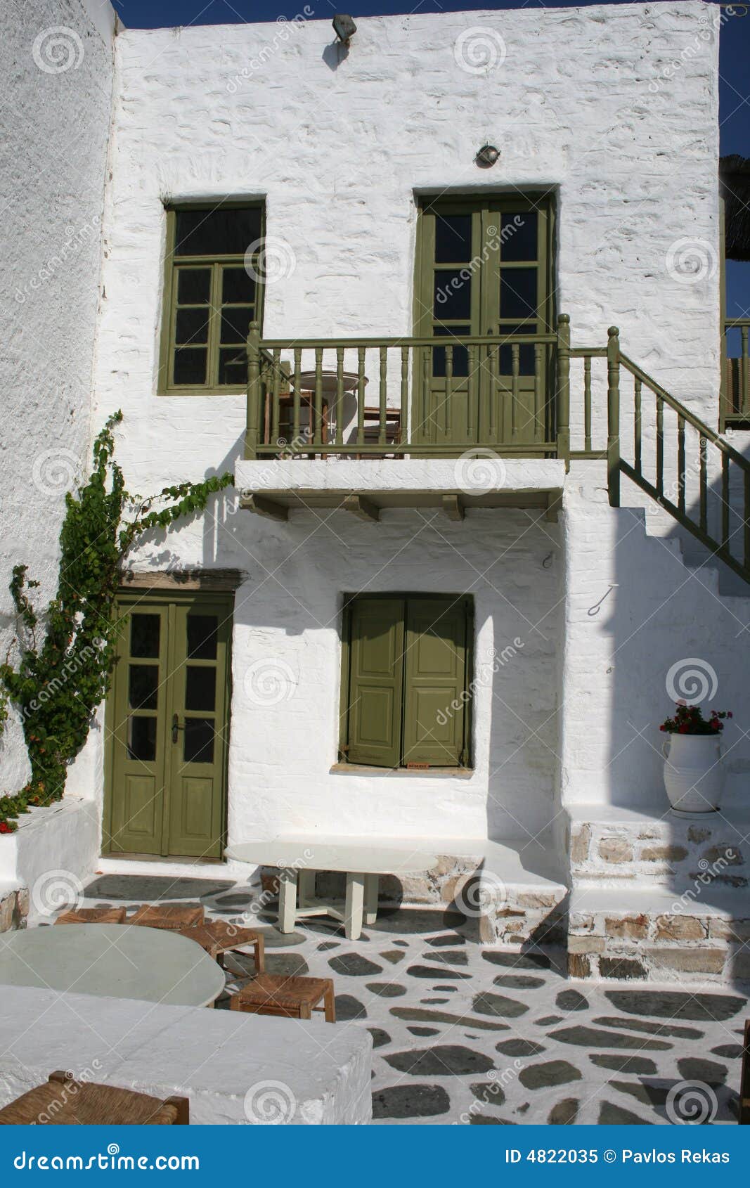 Greek house stock image. Image of mediterranean, home - 4822035