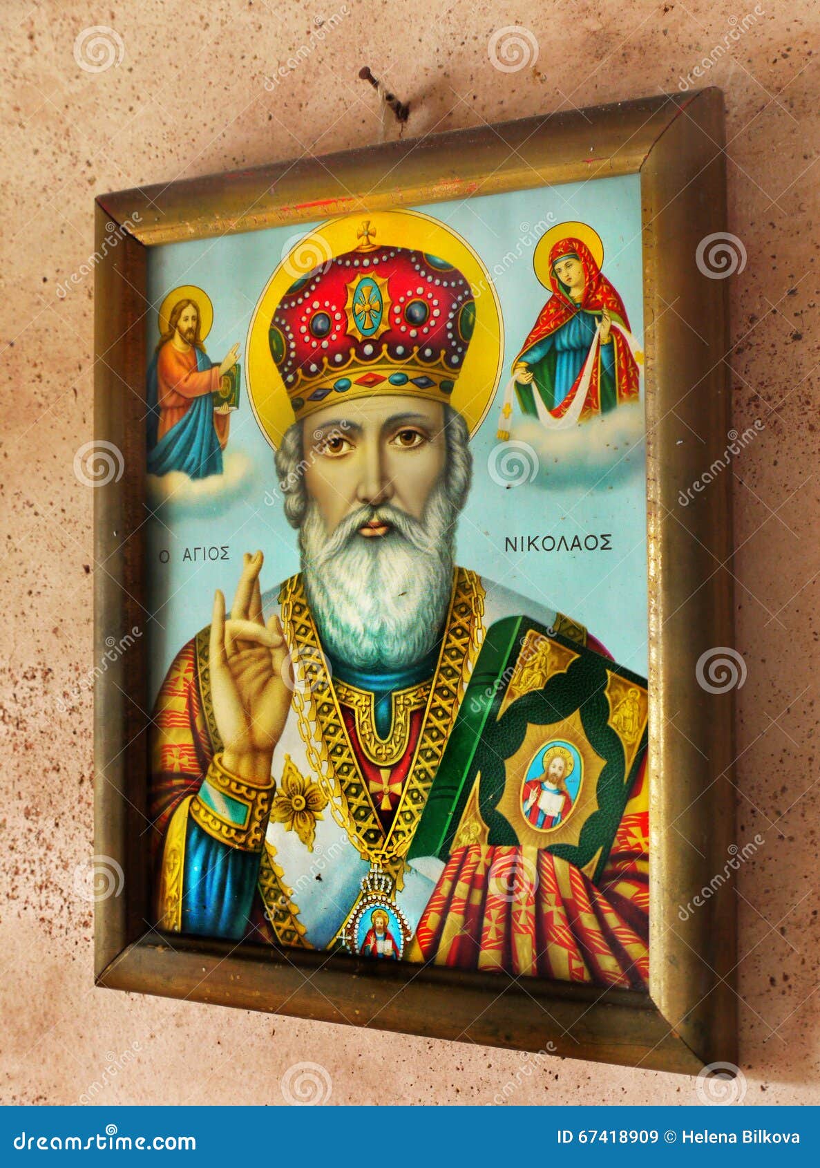 Greek Icon editorial stock image. Image of biblical, help - 67418909