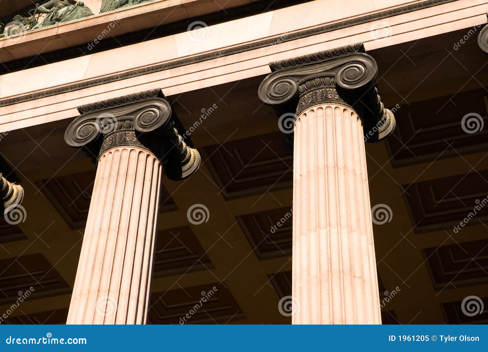 Greek Ionic Column stock image. Image of business, column - 1961205