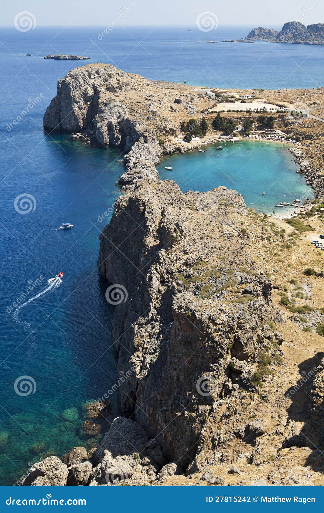 Greek Island Coastline stock photo. Image of shoreline - 27815242