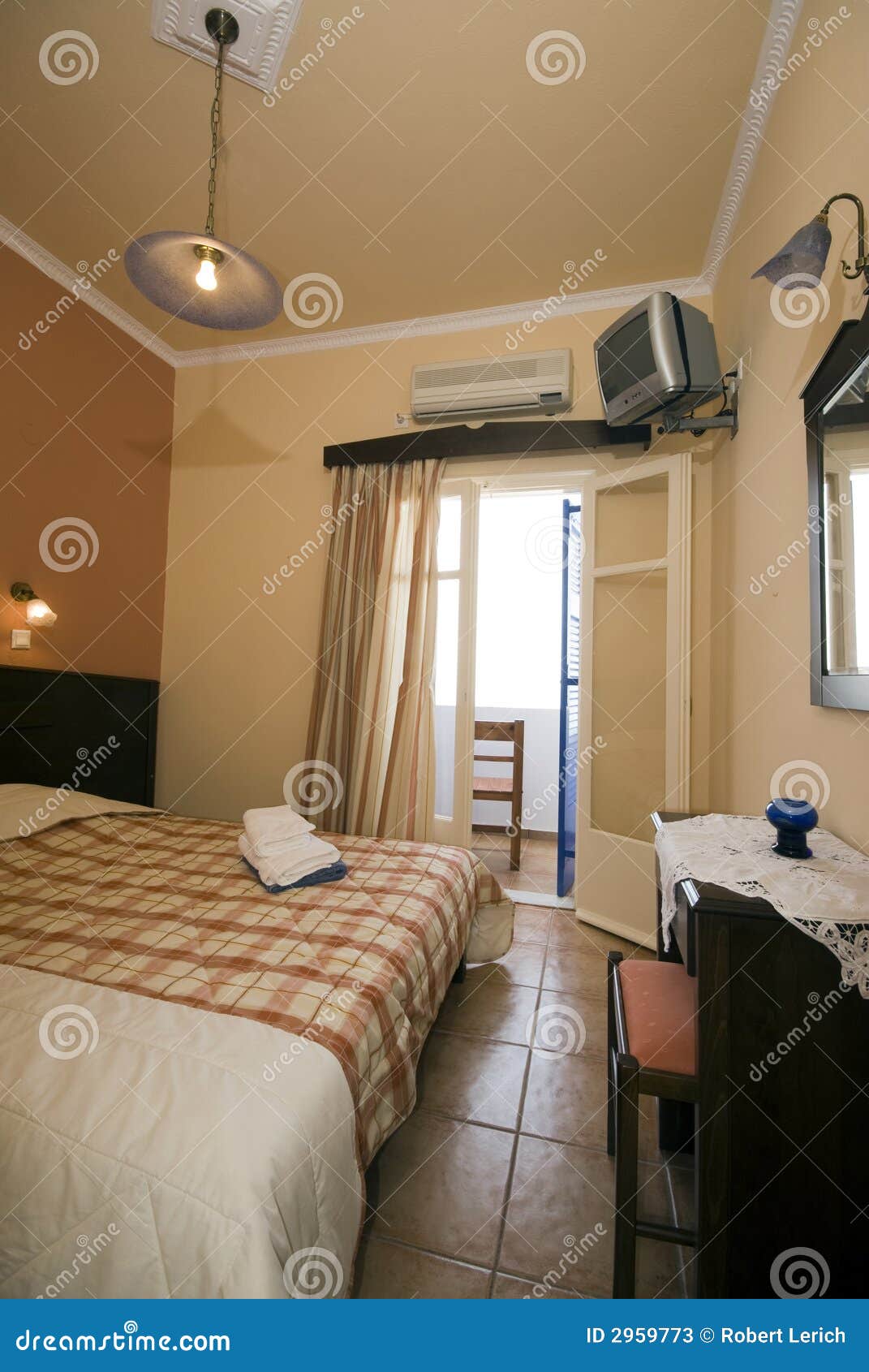 Greek island hotel room stock image. Image of industry - 2959773