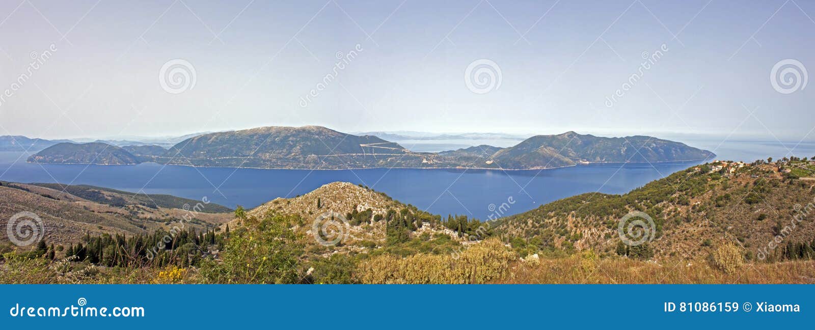 The Greek island of Ithaca stock image. Image of ithaki - 81086159