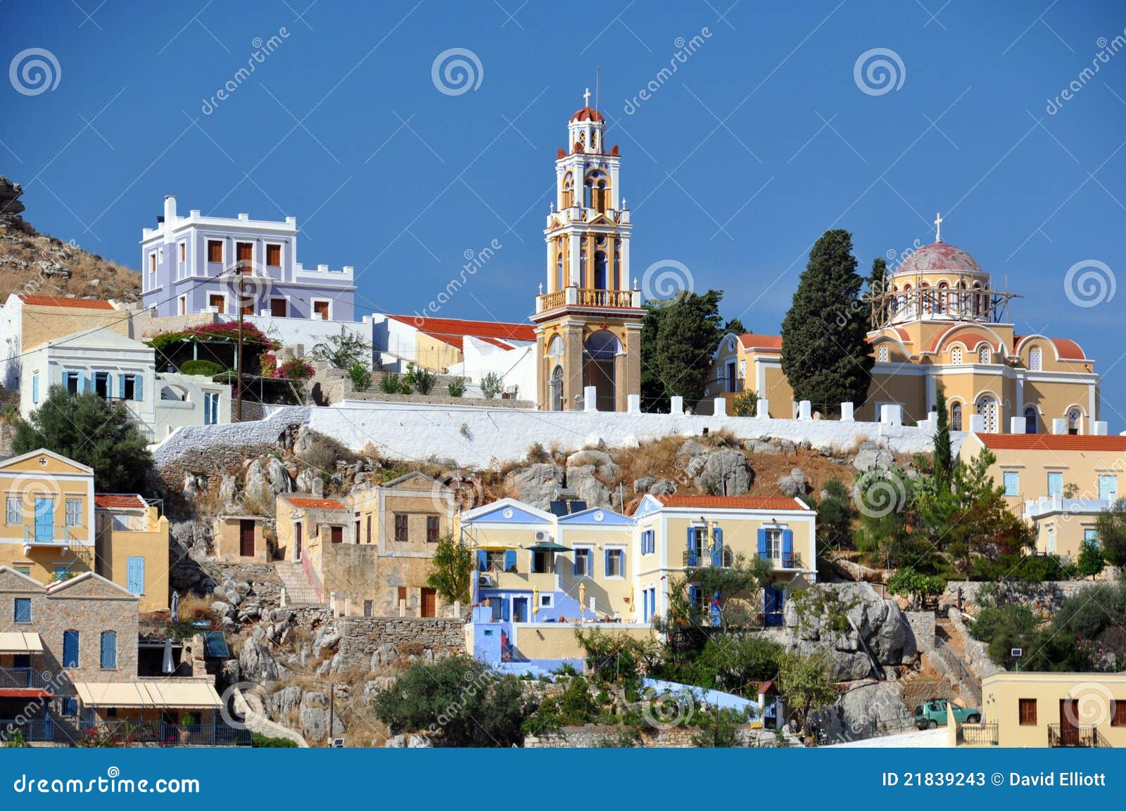 The greek island of Symi stock image. Image of travel - 21839243