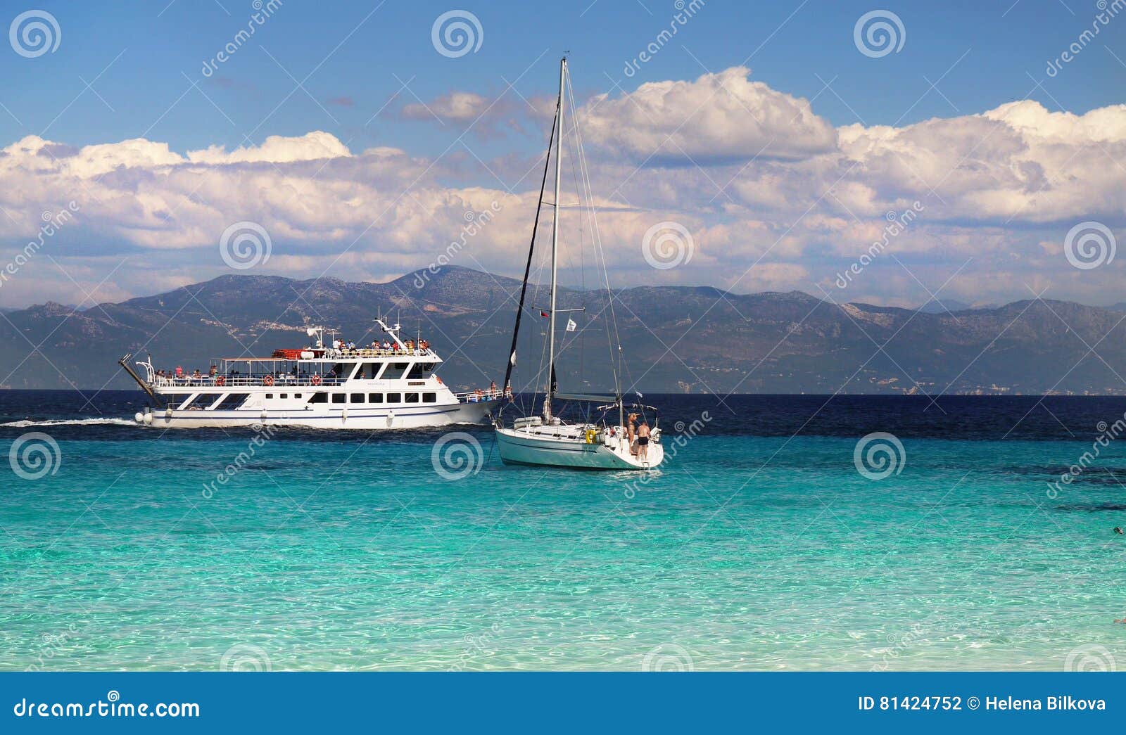 Greek Islands Coast, Blue Lagoon Editorial Photography - Image of greek ...