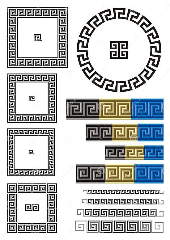 Greek key pattern stock vector. Illustration of ancient - 20389866