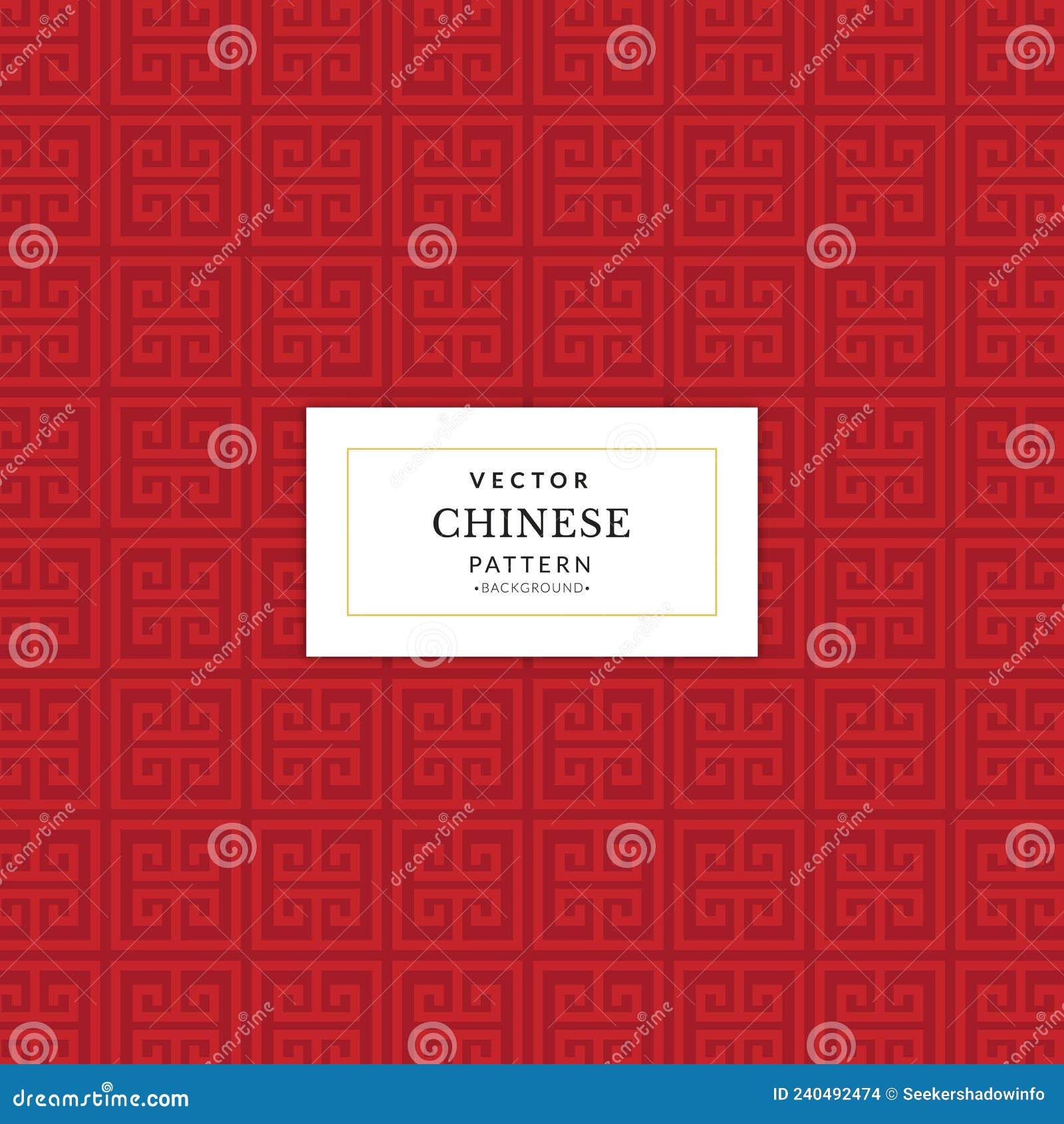 Greek Key Pattern Background. Red Chinese Pattern for Various Festivals ...