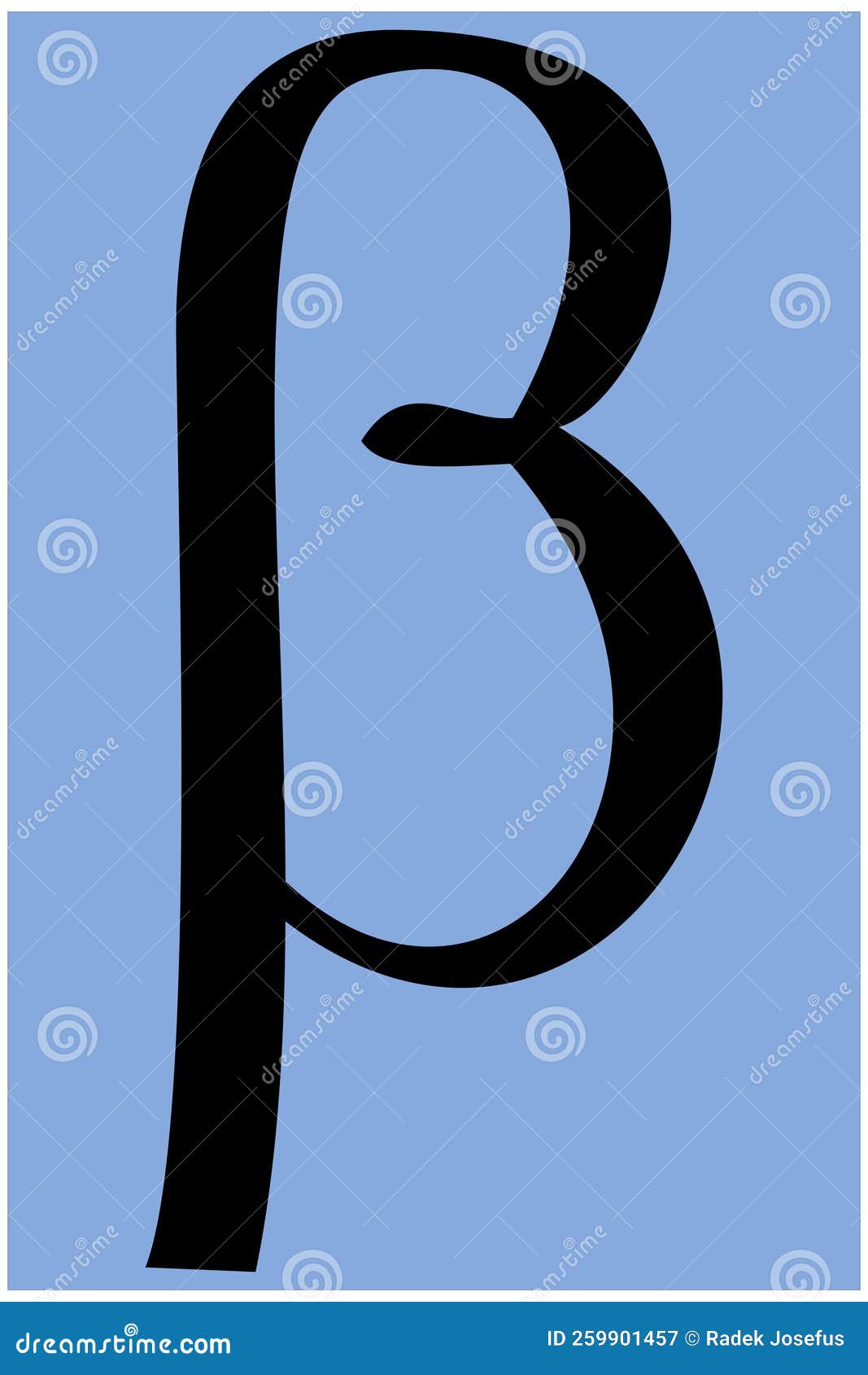 Greek Beta Sign Vector Illustration | CartoonDealer.com #107167720
