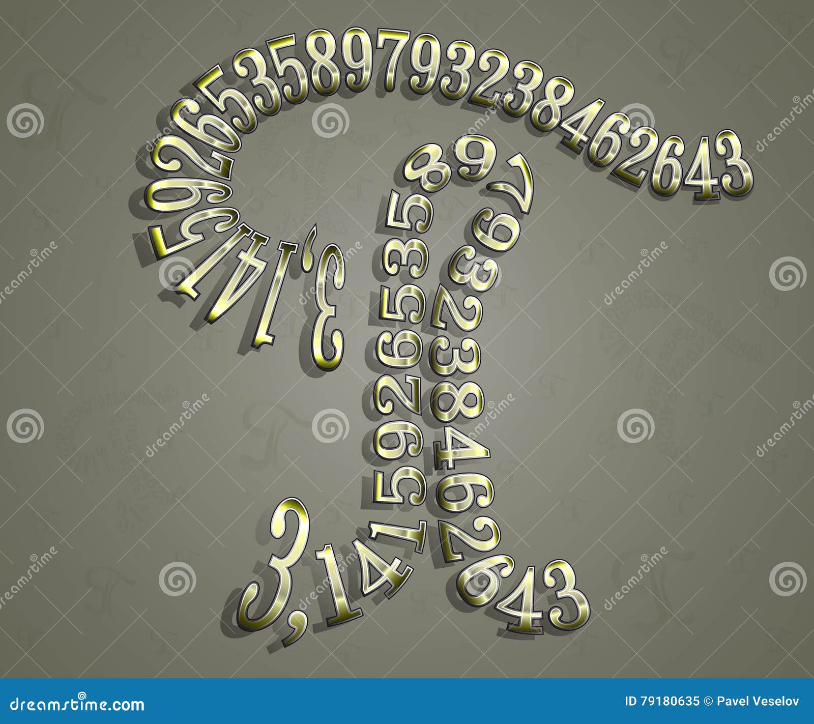 The Greek letter Pi stock vector. Illustration of famous - 79180635