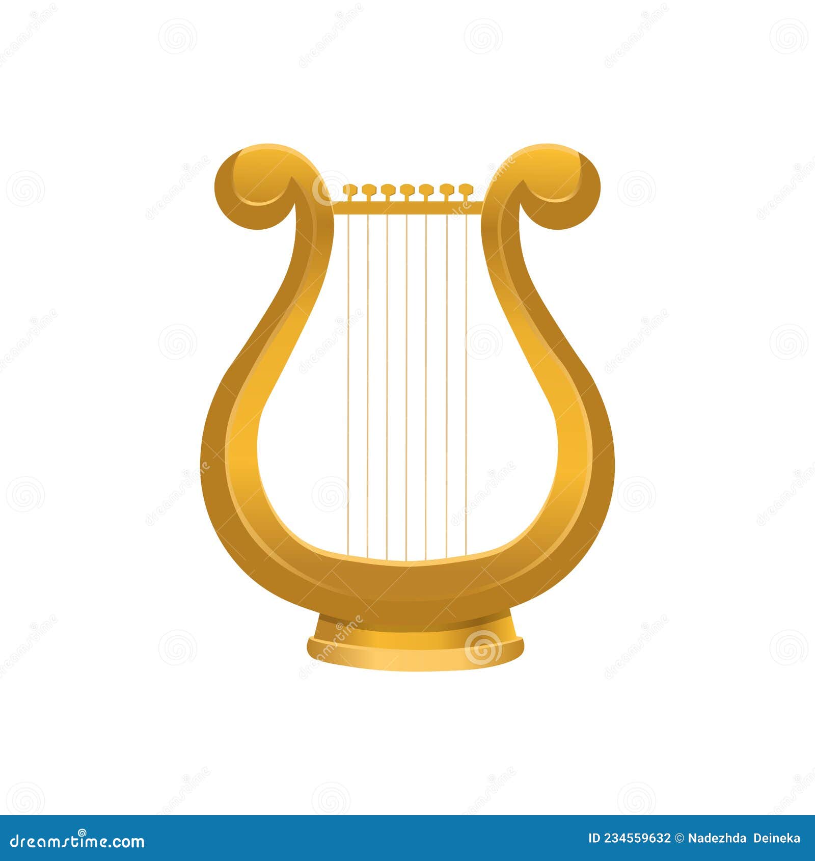 Greek Lyre Instrument Solid Icon. Ancient Lira Instrument Vector ...