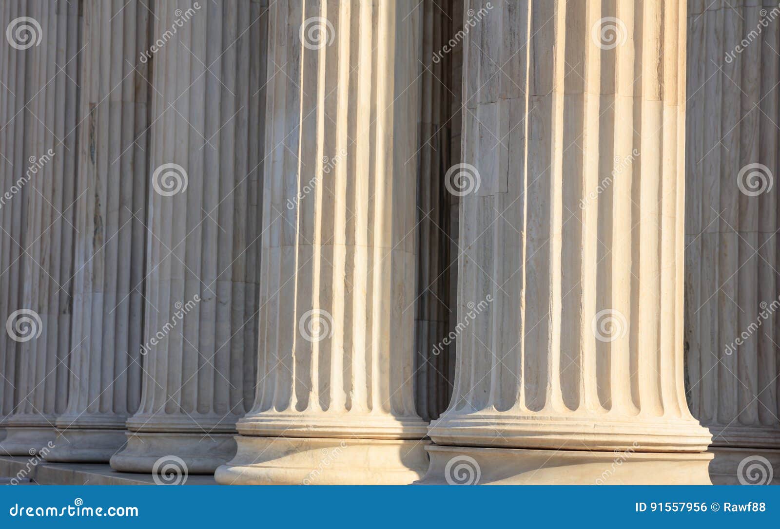 Greek marble pillars row stock photo. Image of athens - 91557956