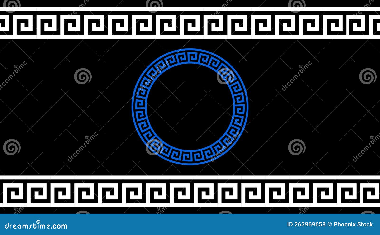 Greek Meander Pattern Background Illustration Abstract Background Stock ...