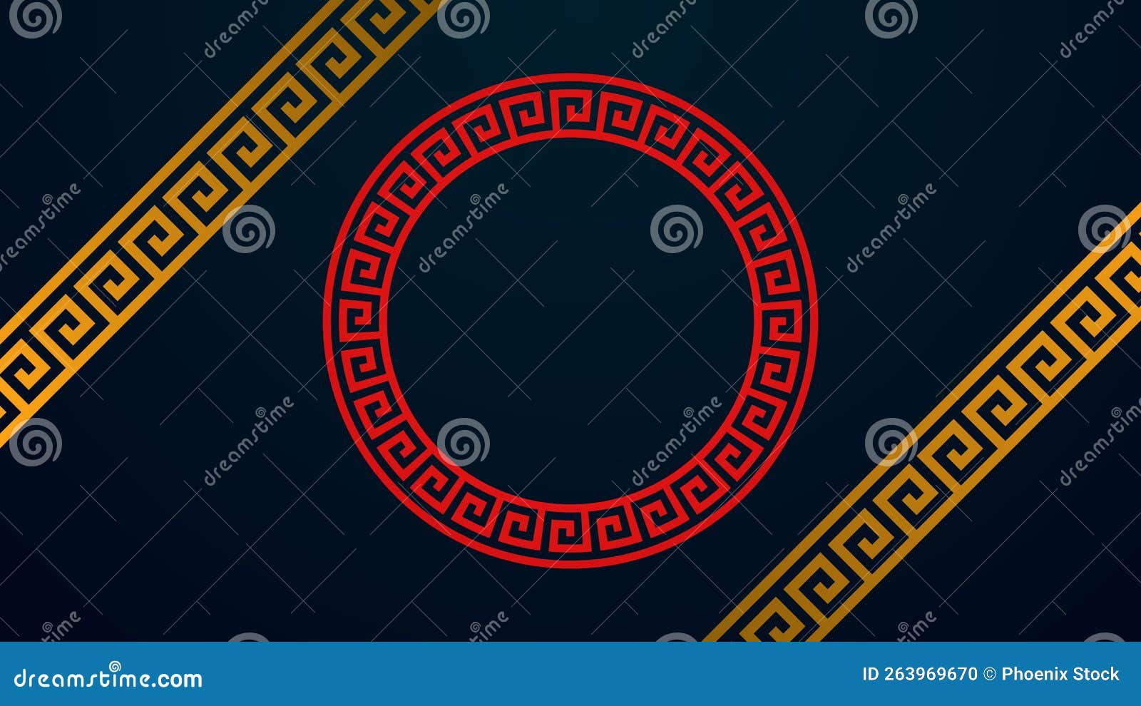 Greek Meander Pattern Background Illustration Abstract Background Stock ...