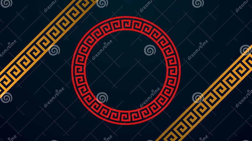 Greek Meander Pattern Background Illustration Abstract Background Stock ...