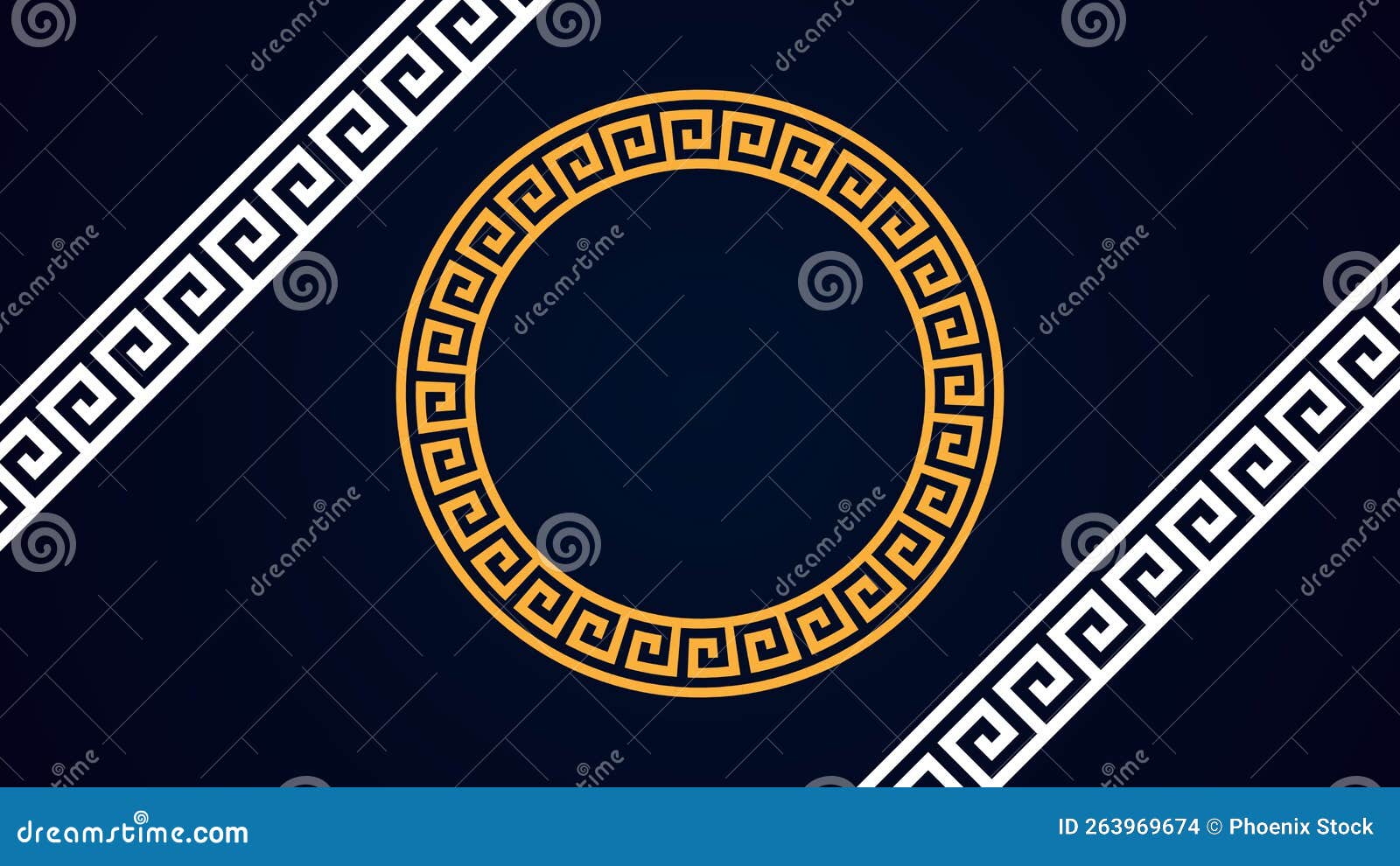 Greek Meander Pattern Background Illustration Abstract Background Stock ...