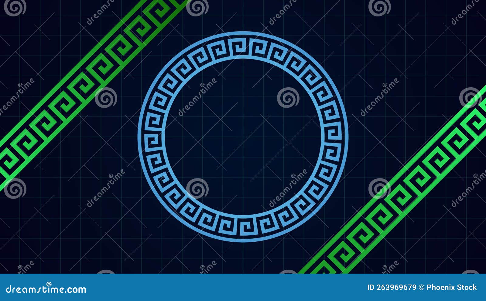 Greek Meander Pattern Background Illustration Abstract Background Stock ...