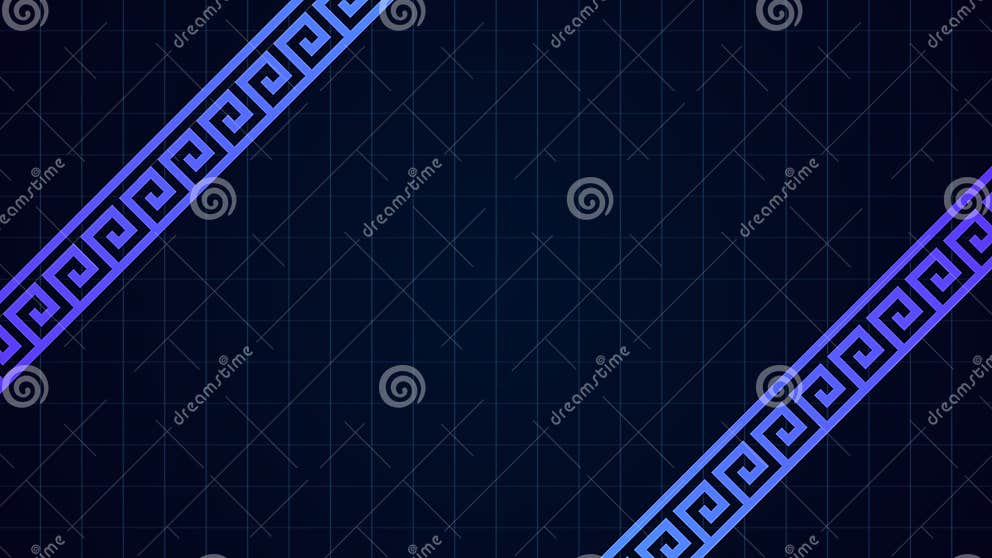 Greek Meander Pattern Background Illustration Abstract Background Stock ...