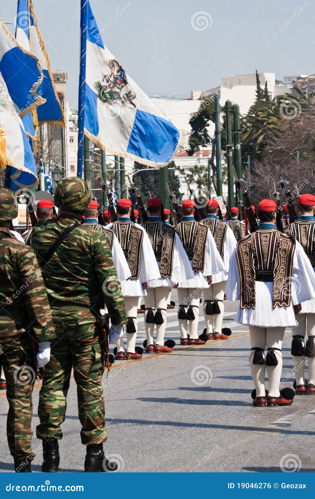 Greek military parade editorial photo. Image of historic - 19046276