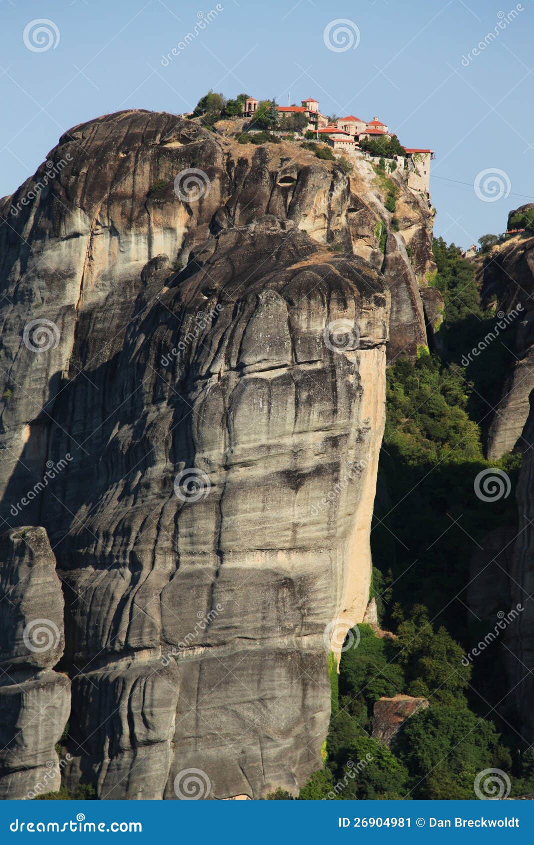Greek monastery at Meteora stock image. Image of orthodox - 26904981