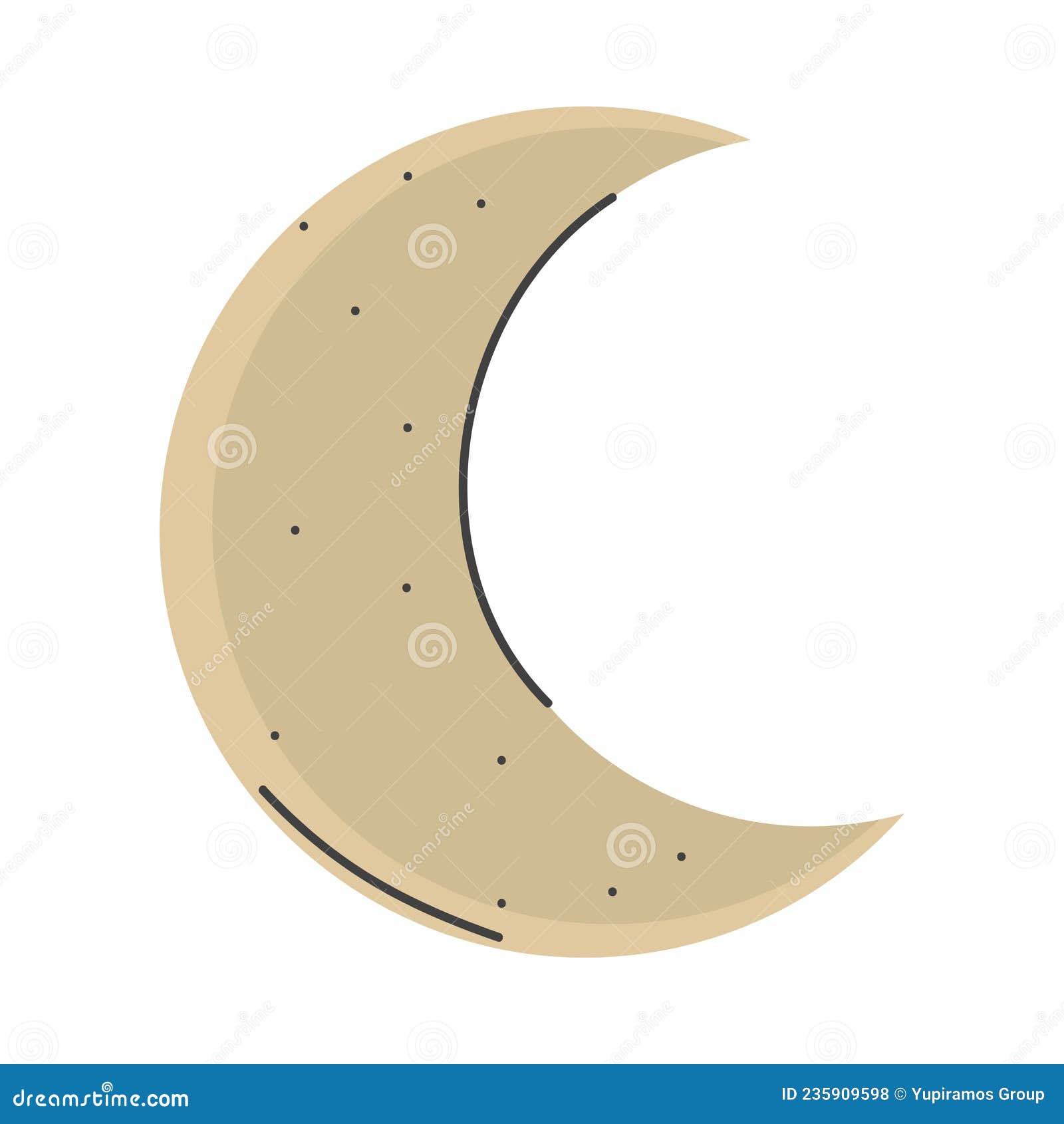 Greek moon style stock illustration. Illustration of panoramic - 235909598