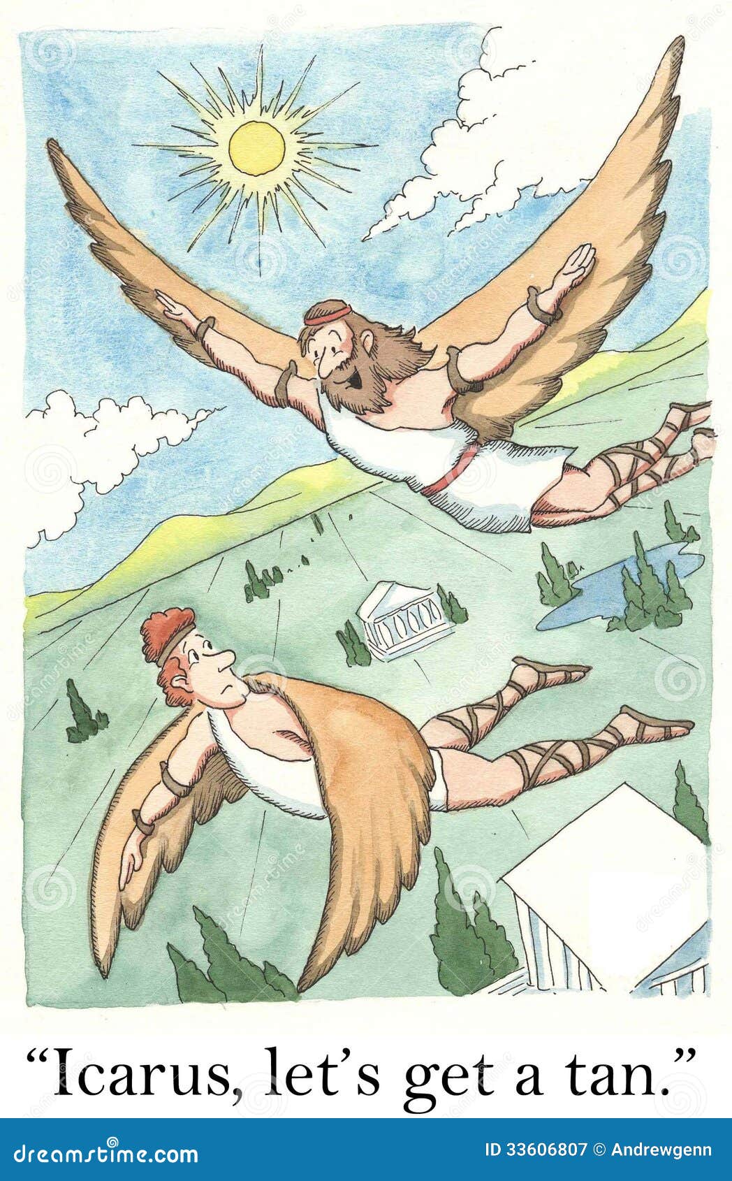 Greek mythology stock illustration. Illustration of funny - 33606807