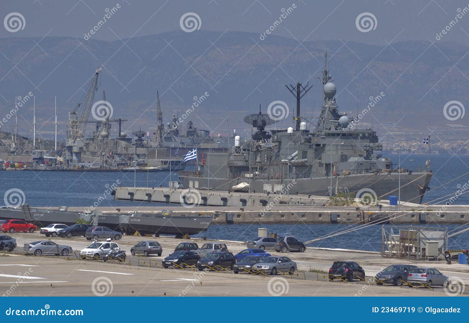 Greek navy boats editorial stock image. Image of harbour - 23469719