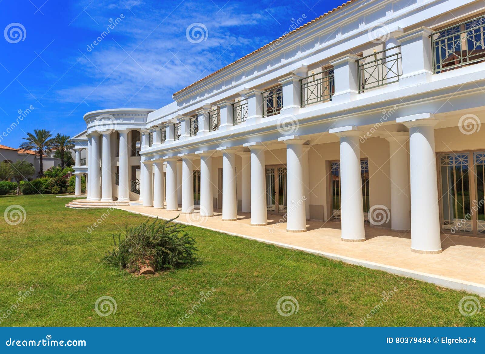 Greek Neoclassical Architecture Building Stock Photo - Image of ...