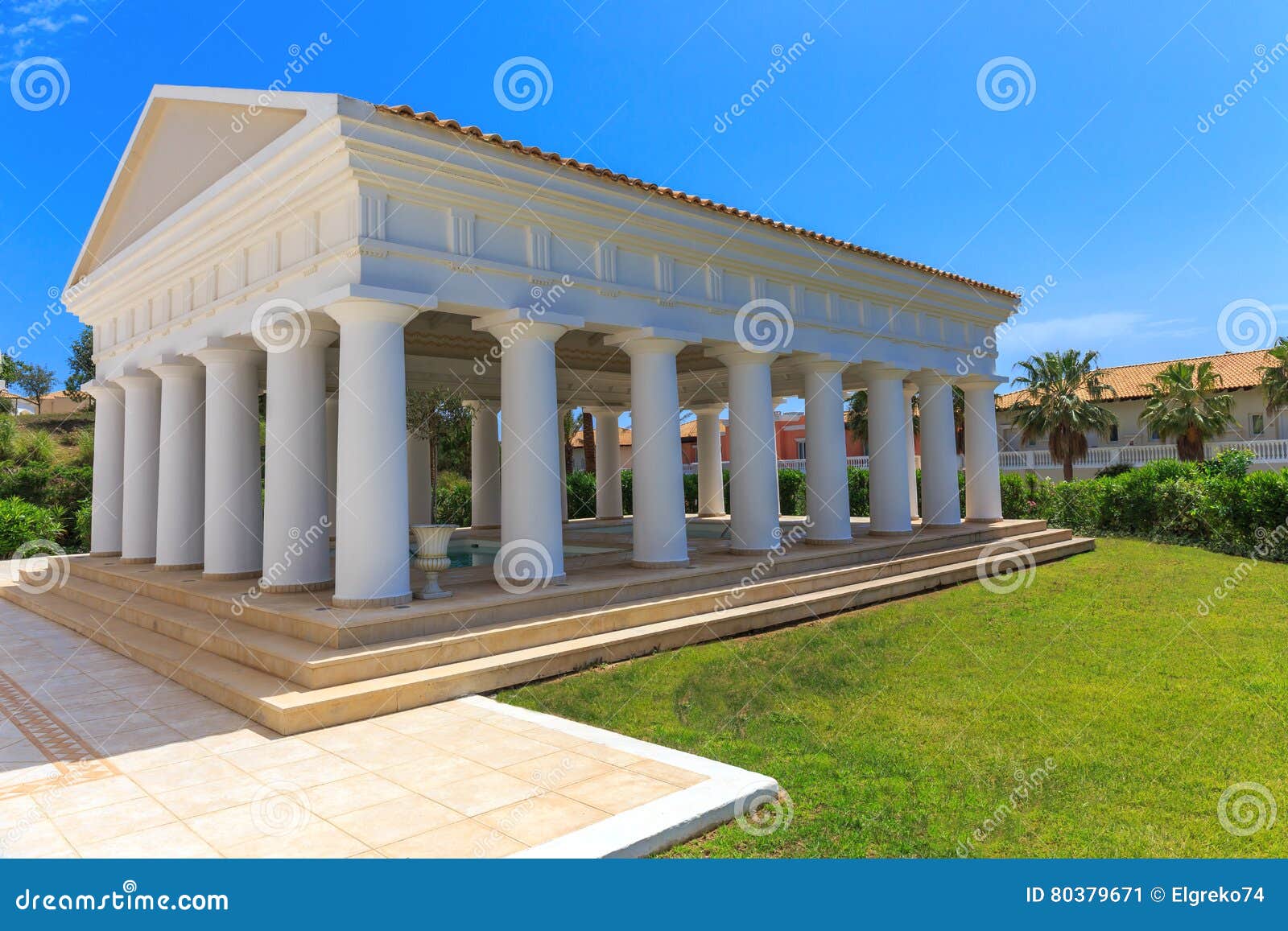 Greek Neoclassical Architecture Building Stock Image - Image of ...