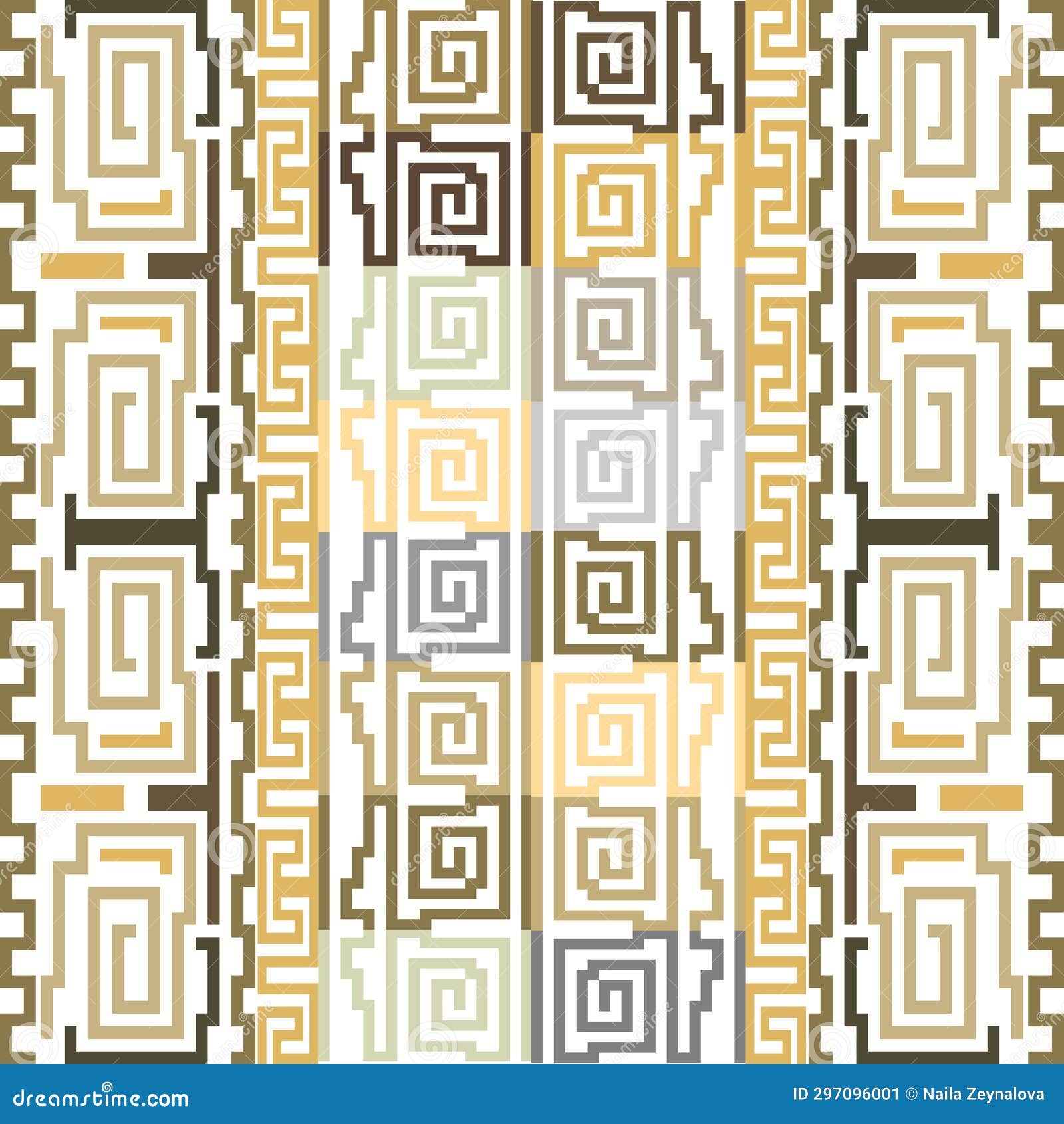 Greek Ornamental Borders Seamless Pattern. Modern Patterned Vector ...