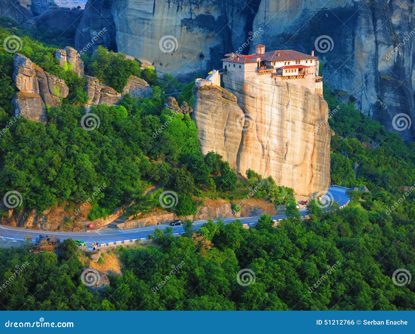 Overhead View of Monastery in Meteora, Greece Stock Photo - Image of ...