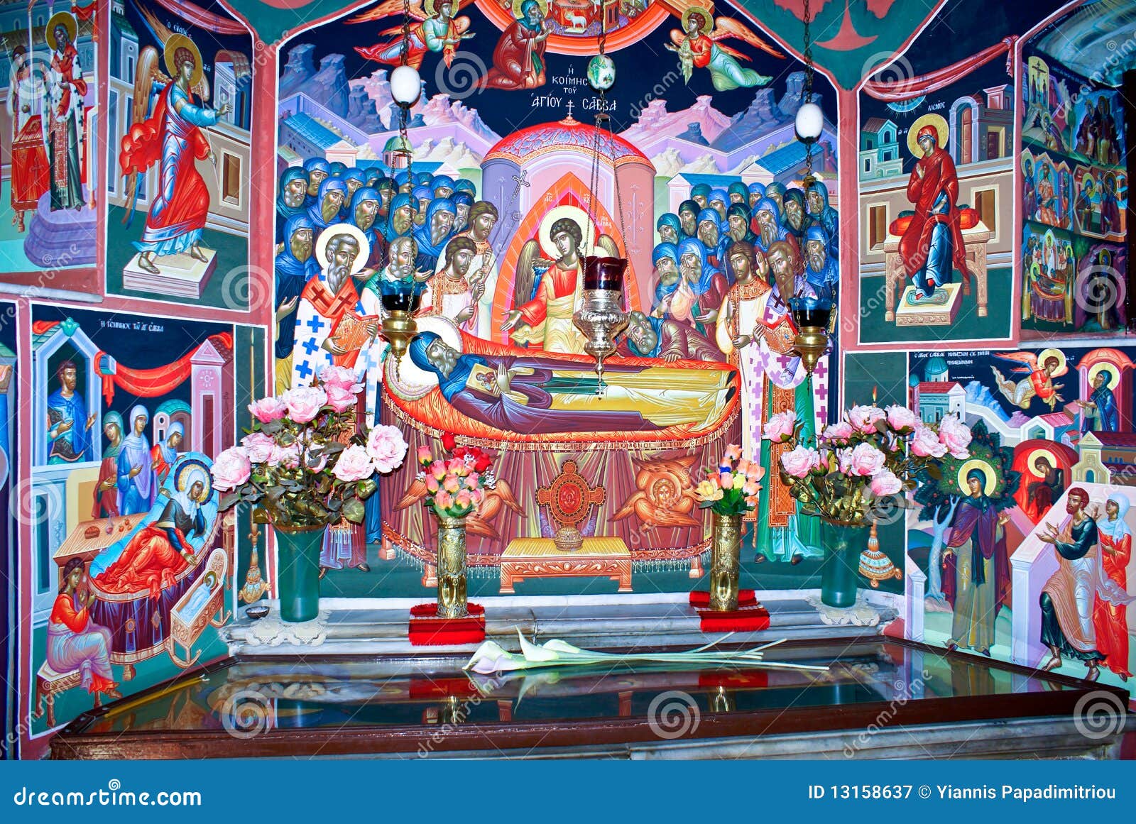 Greek Orthodox Monastery of Mar Saba (St. Sabas) I Stock Image - Image ...