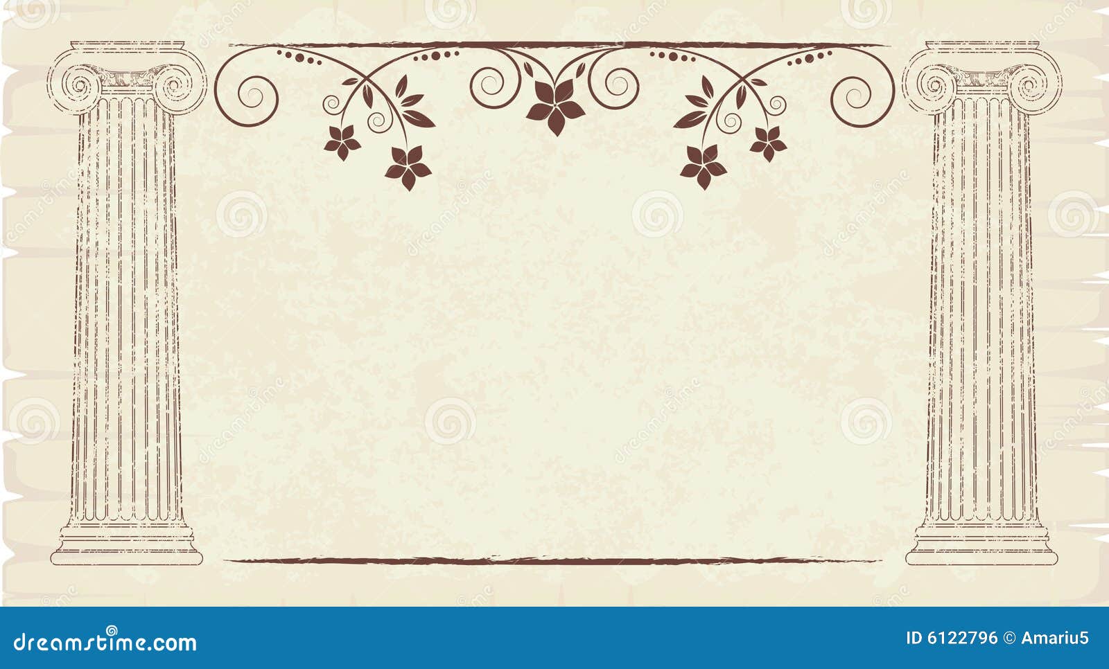 Greek paper frame stock vector. Illustration of cultural - 6122796