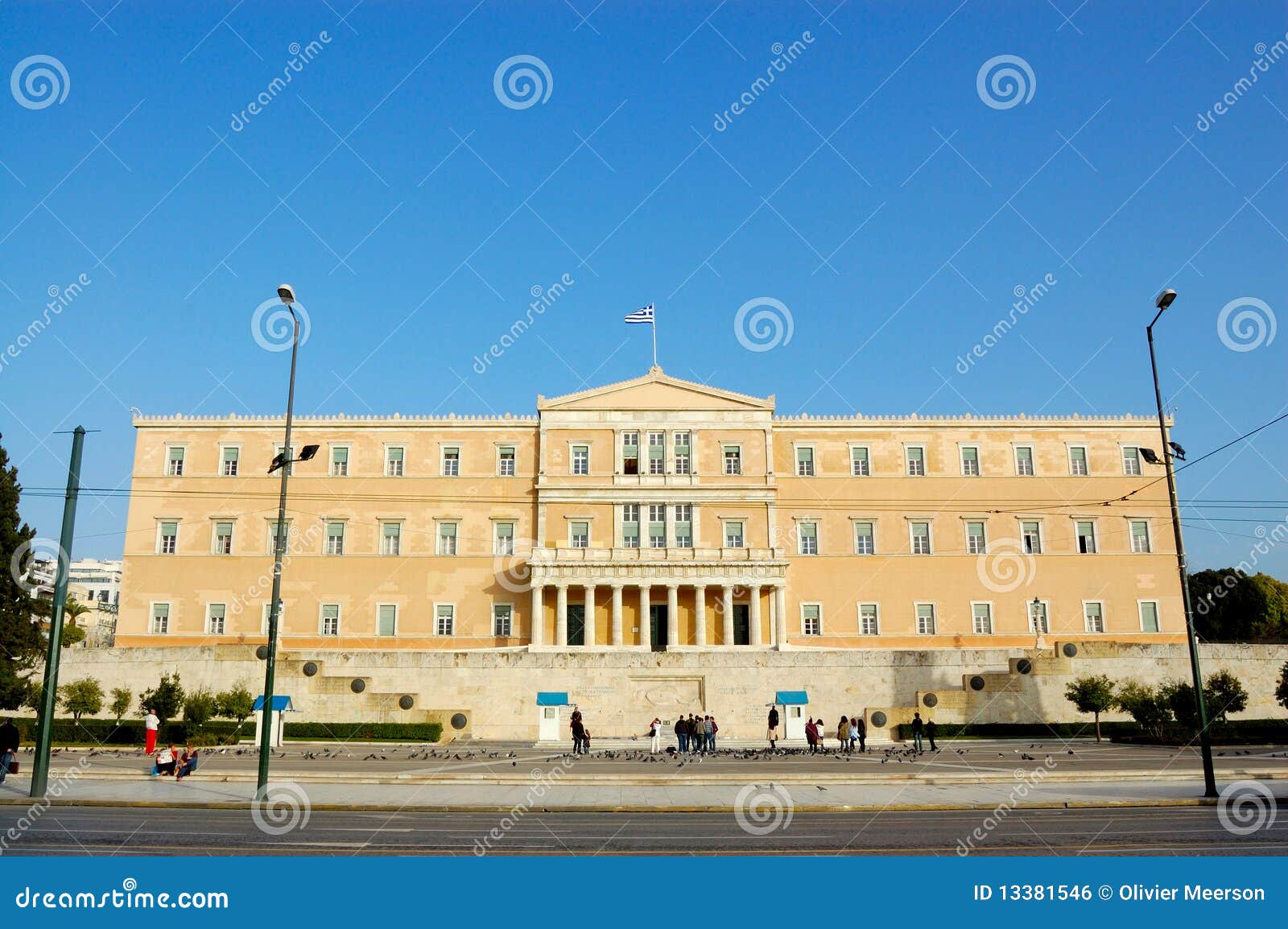 Greek parliament, Athens stock photo. Image of greece - 13381546