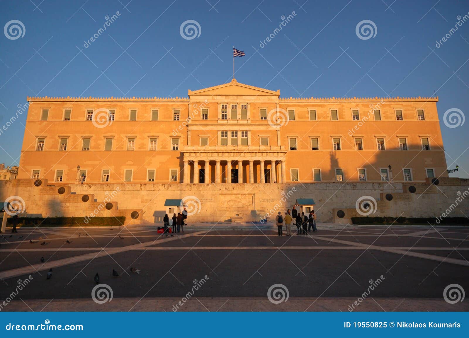 Greek Parliament in Athens stock image. Image of facade - 19550825