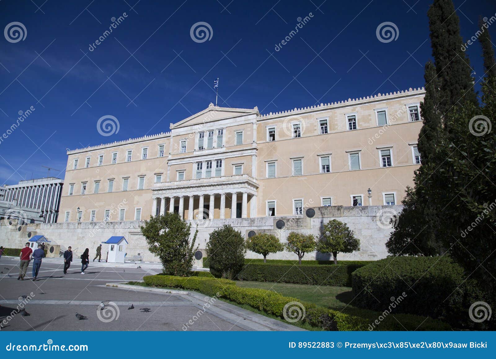 Greek Parliament, Athens editorial stock photo. Image of capital - 89522883
