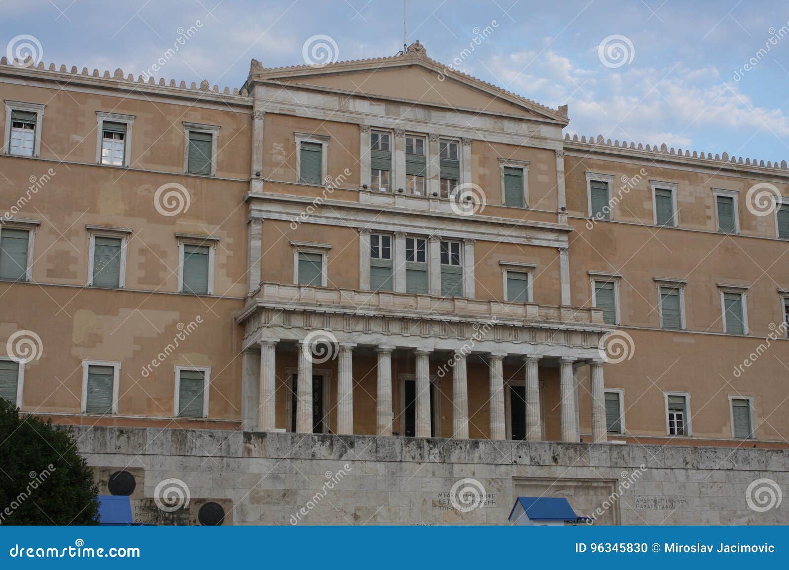 The Greek Parliament Building in Athens,Greece Stock Photo - Image of ...