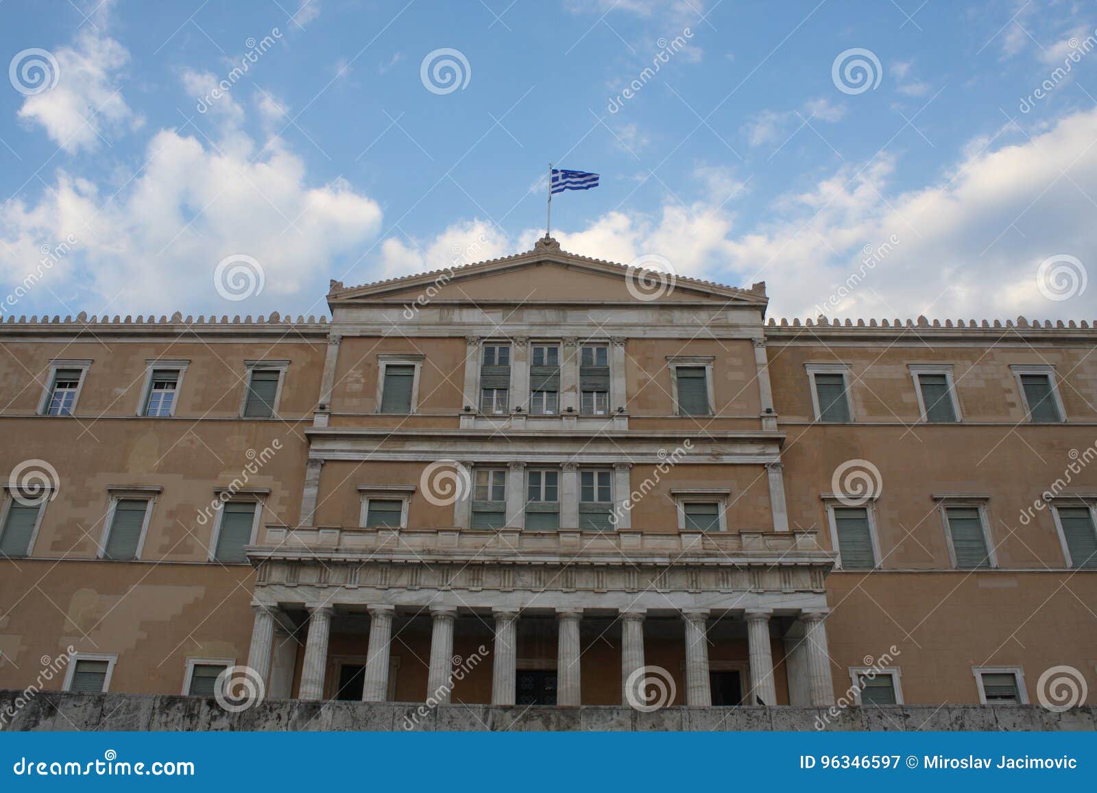 The Greek Parliament Building in Athens,Greece Stock Image - Image of ...