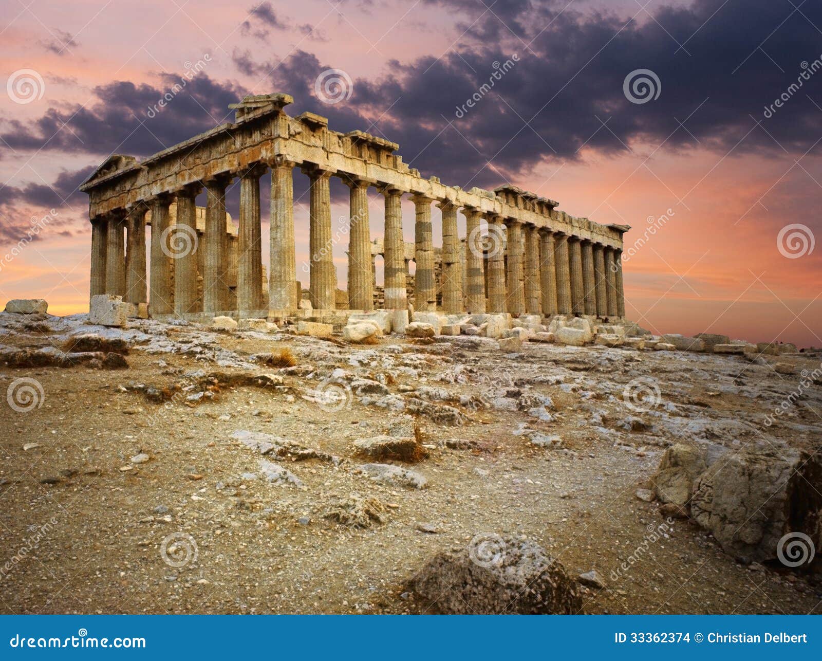 Greek parthenon stock photo. Image of temple, antiquity - 33362374