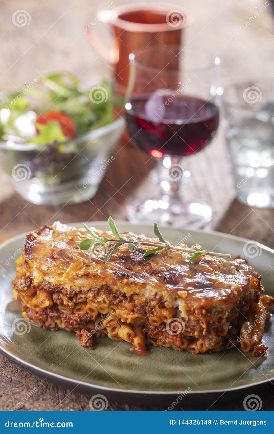 Greek pastizio stock photo. Image of lunch, greece, pastizio - 144326148