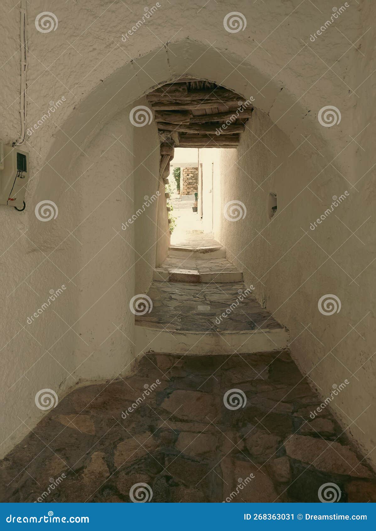Greek pathway Naxos stock image. Image of greek, pathway - 268363031